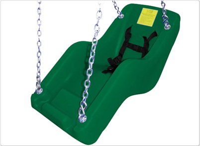 Two Bay ADA Compliant Wheelchair Swing Set with Swings