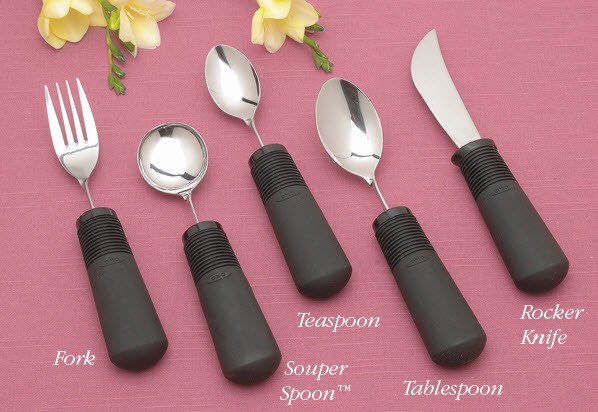 Adaptive Eating Utensils | Swivel Spoon | Weighted Silverware- ON SALE ...